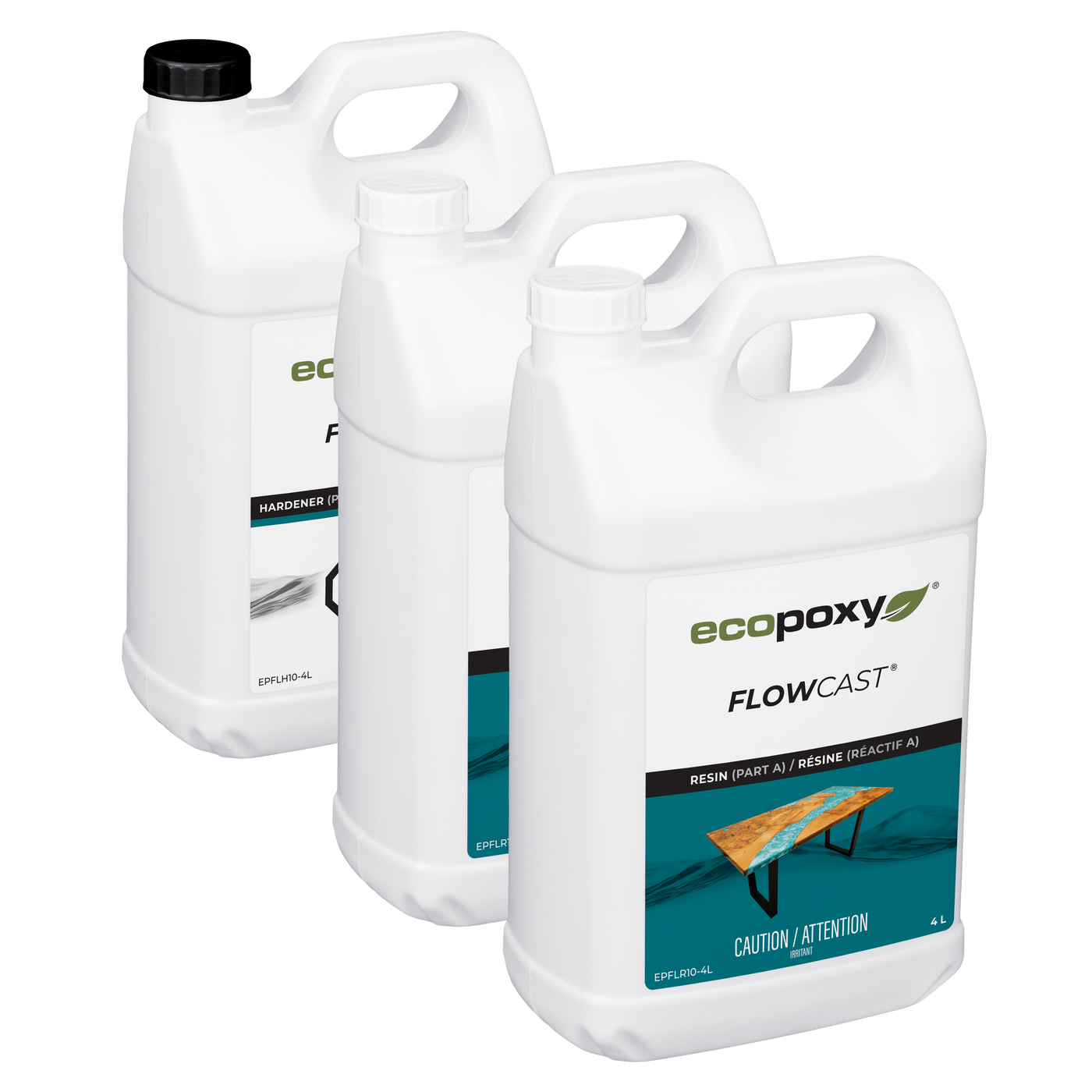 Casting Epoxy Resin | Water Clear FlowCast for Thick Pours — EcoPoxy Inc.