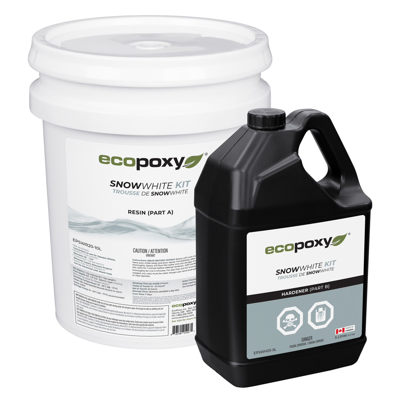 Vibrant White Epoxy for Casting | SnowWhite from EcoPoxy — EcoPoxy USA Inc.