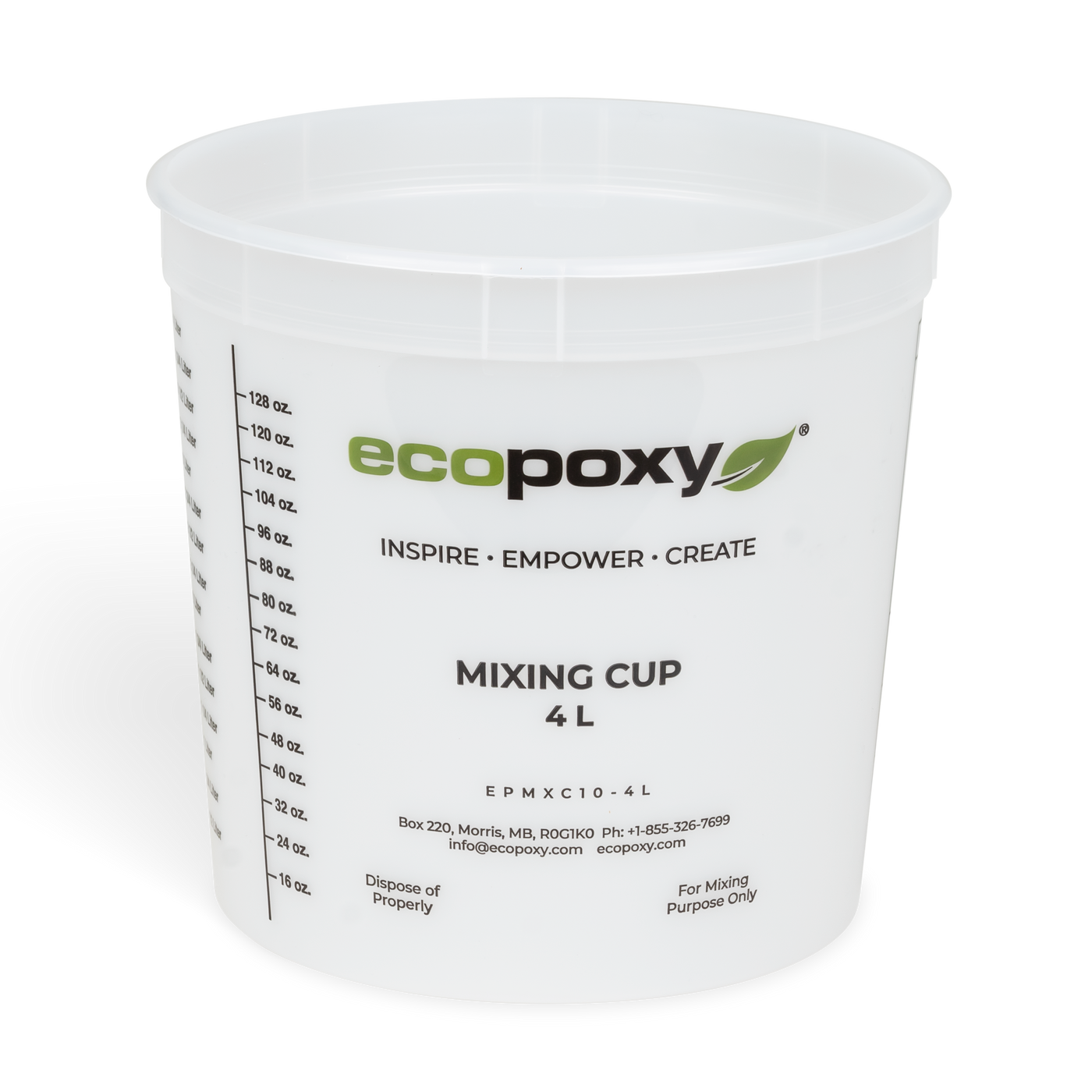 Graduated Epoxy Mixing Cups | Mix with Confidence — EcoPoxy Inc.