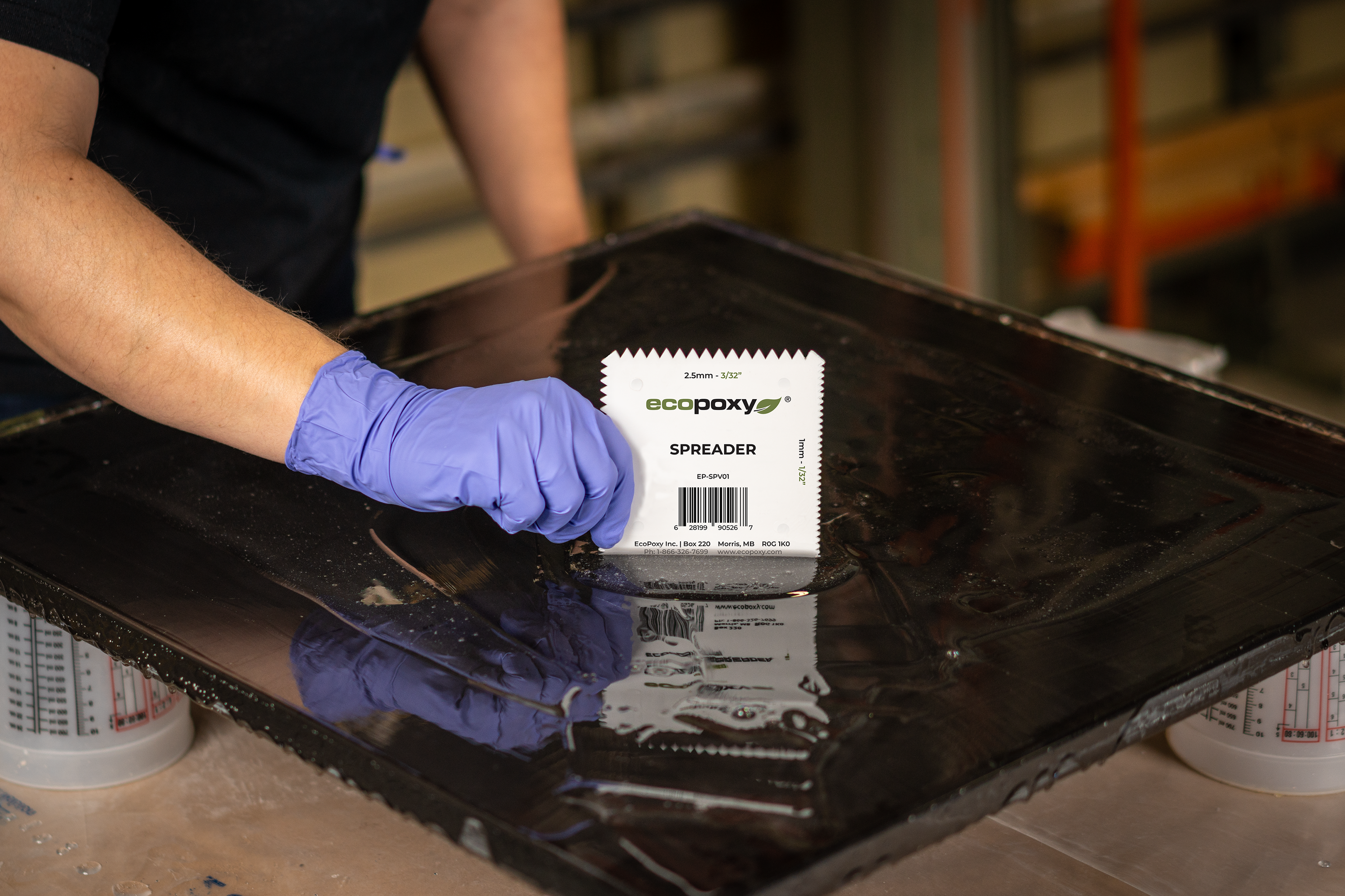 V-Notched Spreader — EcoPoxy Inc.
