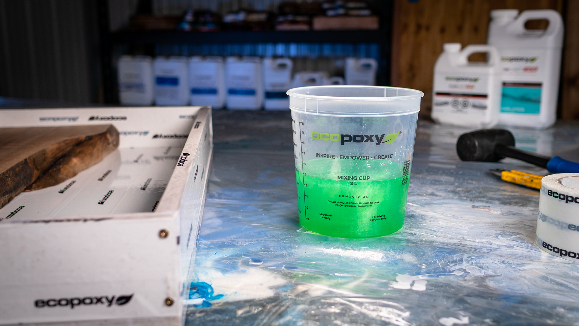 Graduated Epoxy Mixing Cups | Mix with Confidence — EcoPoxy USA Inc.
