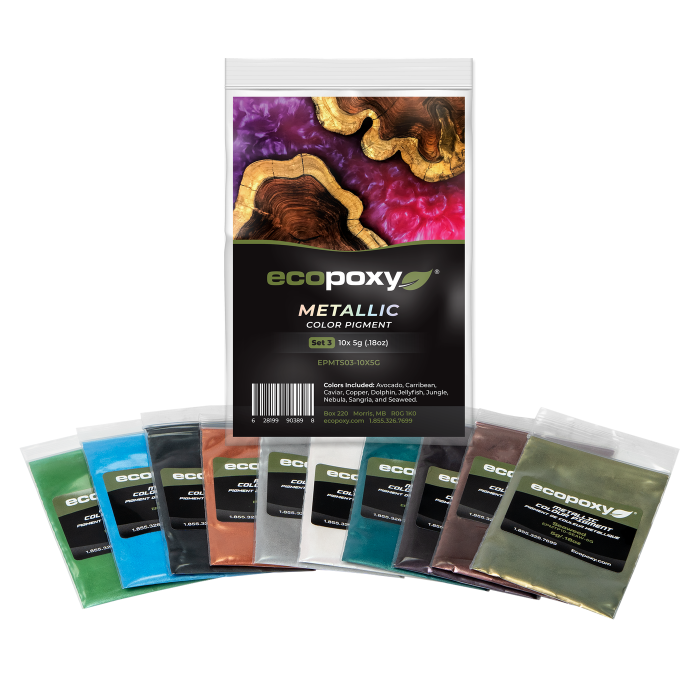 Metallic Epoxy Pigments | Epoxy Glitter from EcoPoxy — EcoPoxy USA Inc.