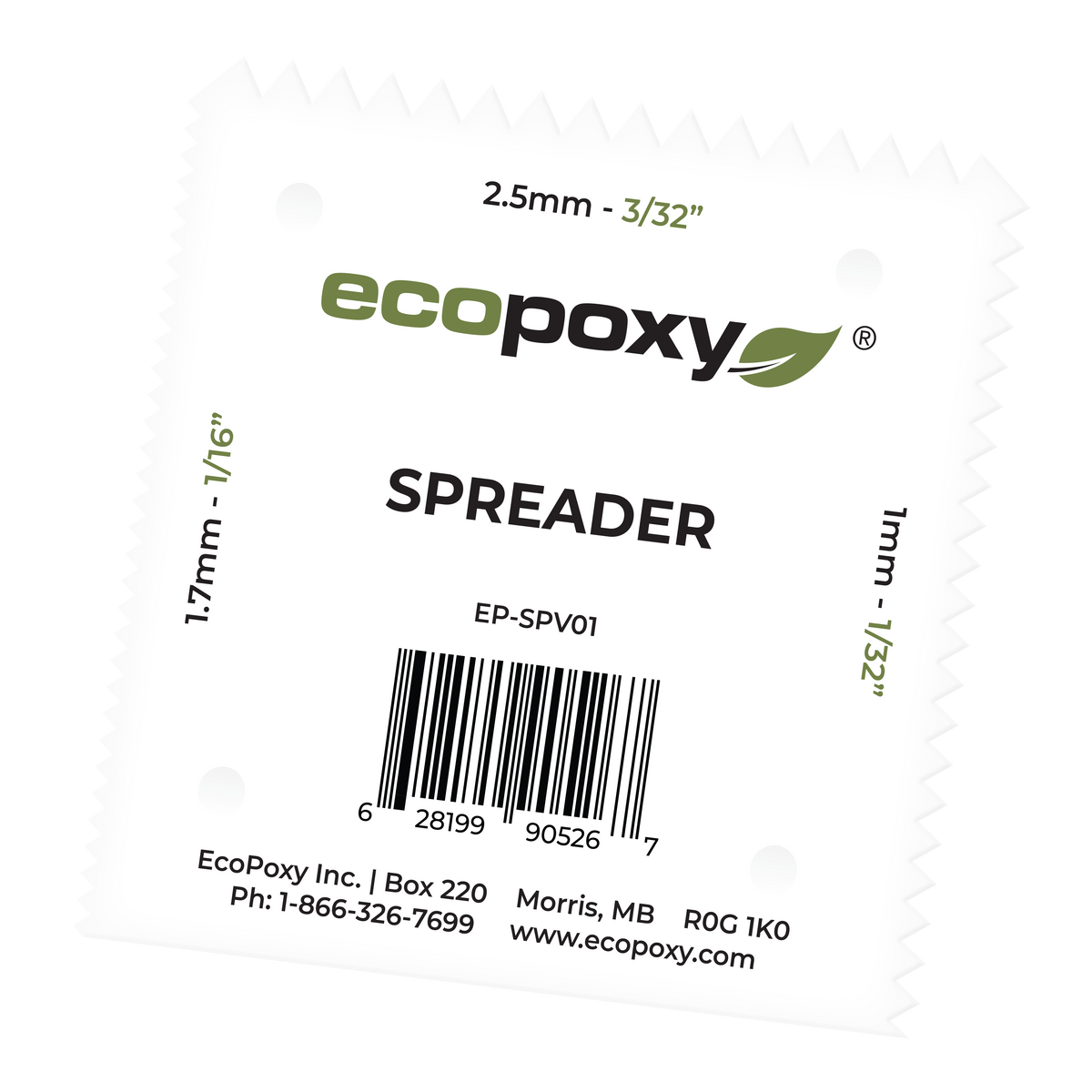 V-Notched Spreader — EcoPoxy Inc.