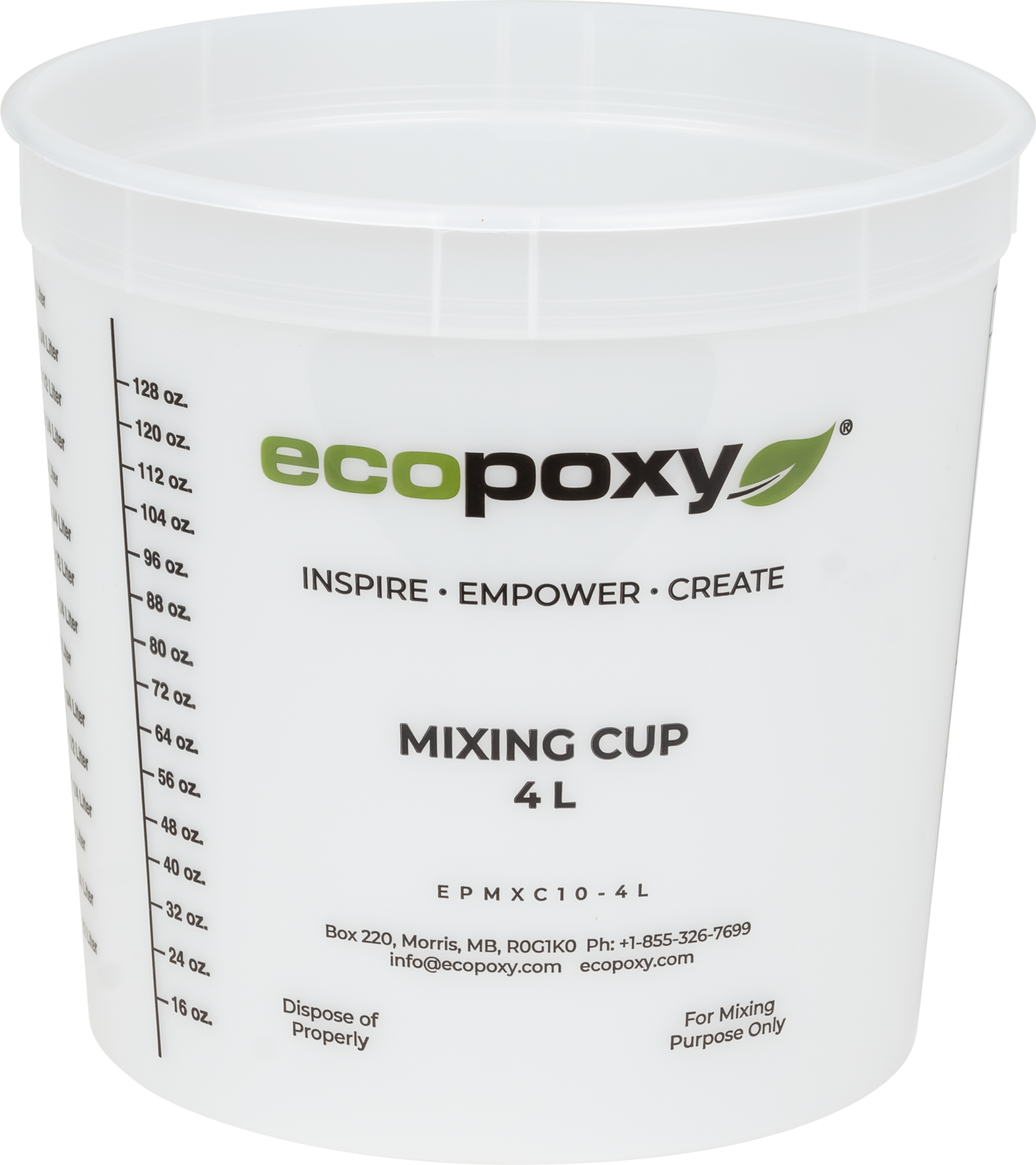 Graduated Epoxy Mixing Cups | Mix with Confidence — EcoPoxy Inc.
